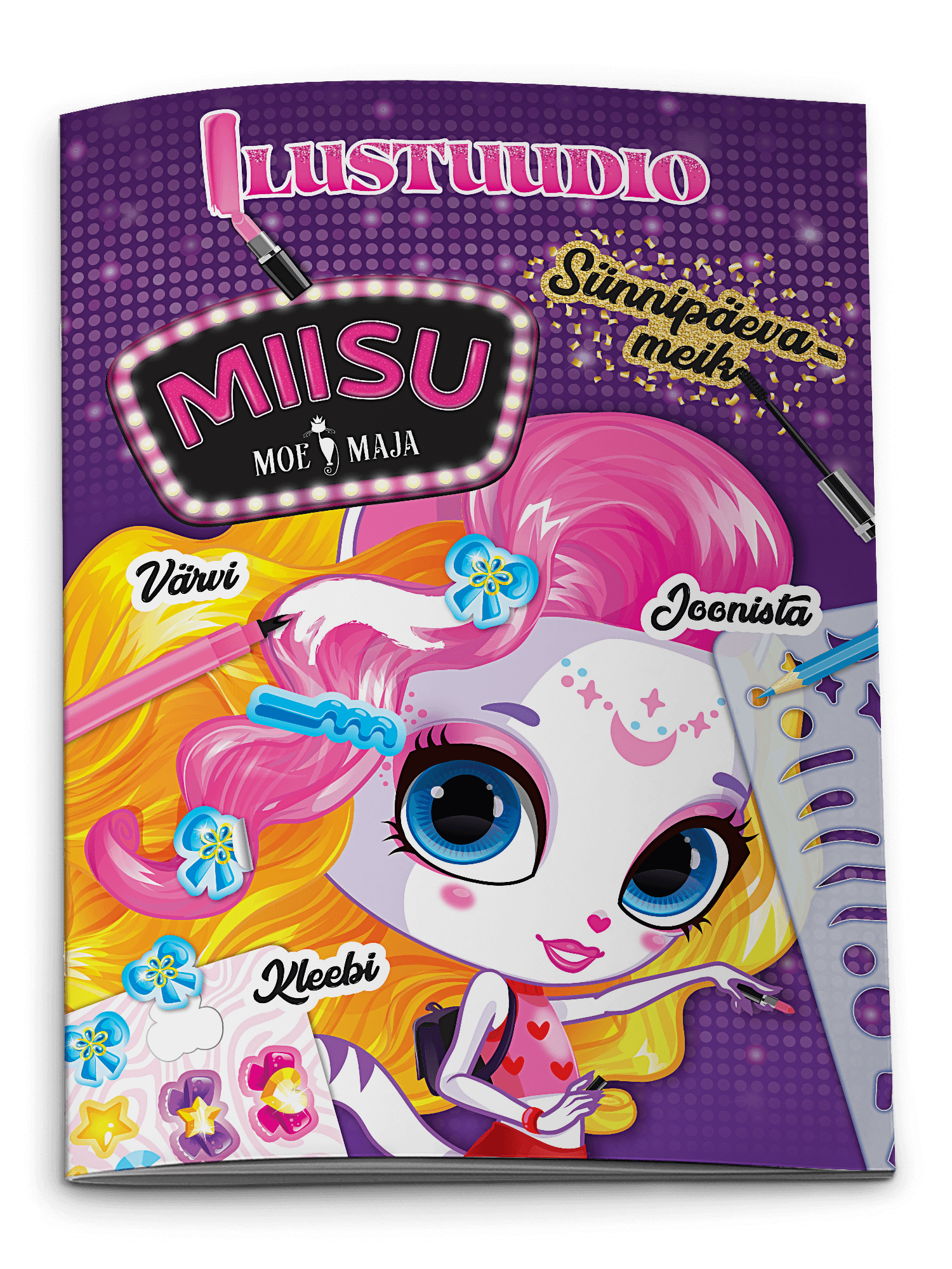 Miisu Moemaja ilustuudio. Sünnipäevameik | Julius Press kirjastus